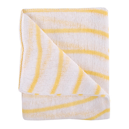 12" x 16" Yellow Striped Dish Cloth Pack Of 10