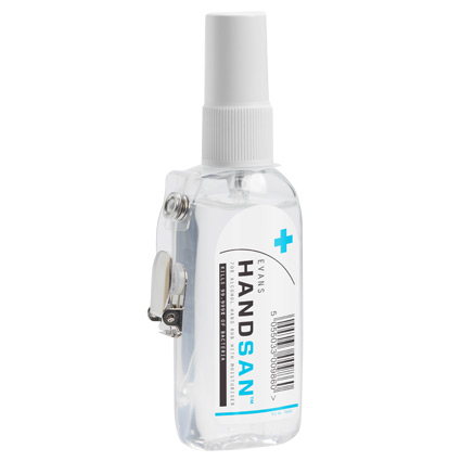 Alcohol Hand Rub with Moisturiser 75ml Clip On Bottle